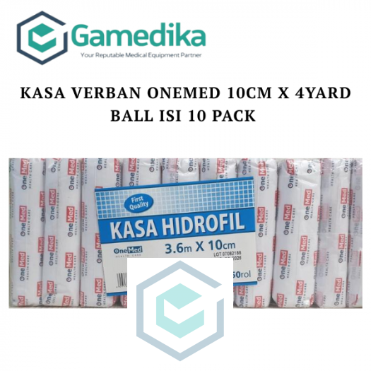 Detil produk Kasa Verban OneMed 10cm x 4yard Ball Isi 10 Pack ...